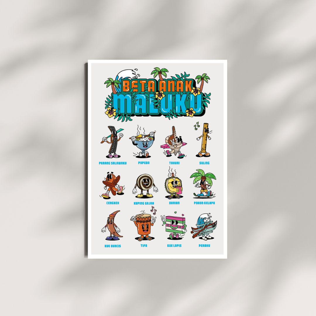 Beta Anak Maluku Poster A3 - Kata2Maluku